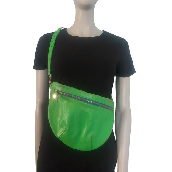 Clare V | Bags | Clare V Grande Fanny Pack Flawed Parrot Green Leather 3 Way Crossbody Bag Guc ...
